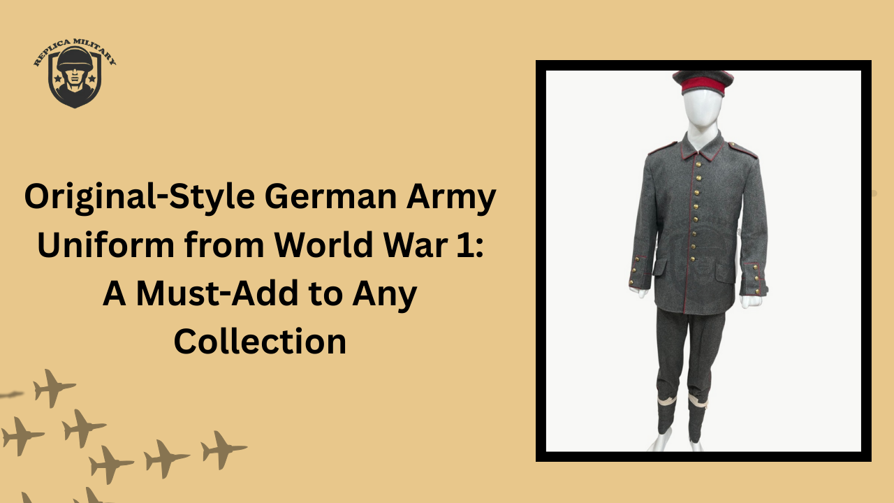 Original-style German army uniform from World War I