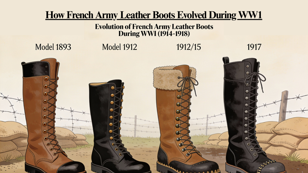 Leather Boots French Army WW1 – History & Design Evolution